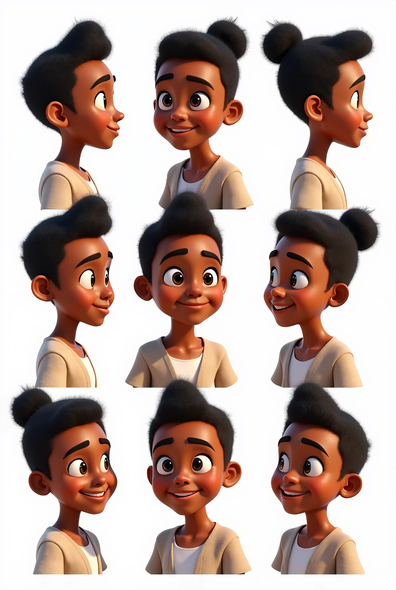 A close up of a cartoon character with different facial expressions ...