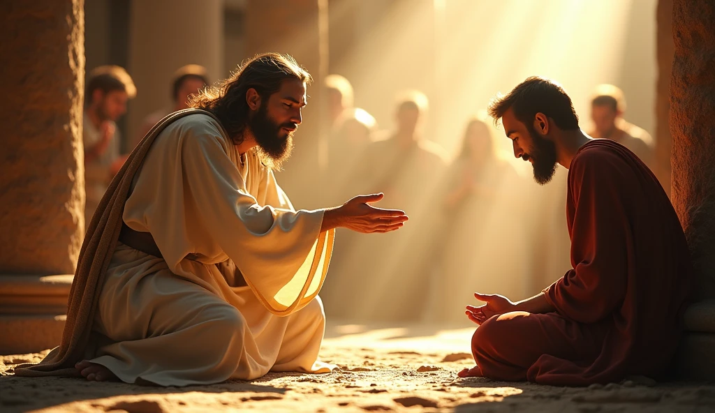 Create a high-quality, hyper-realistic image that depicts a moment of ...