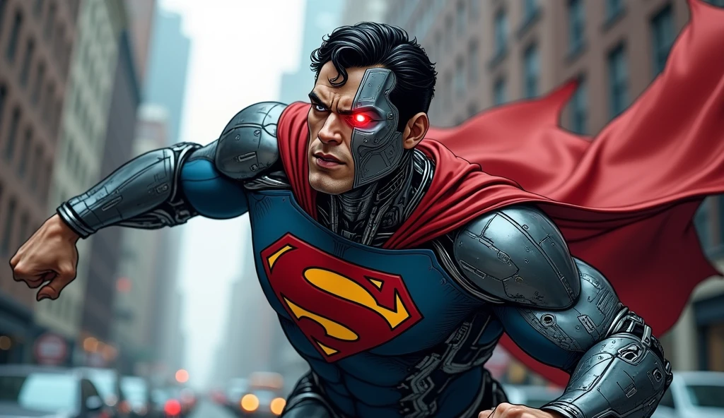 Character: Cyborg Superman from the comic (Reign of the Supermans ...