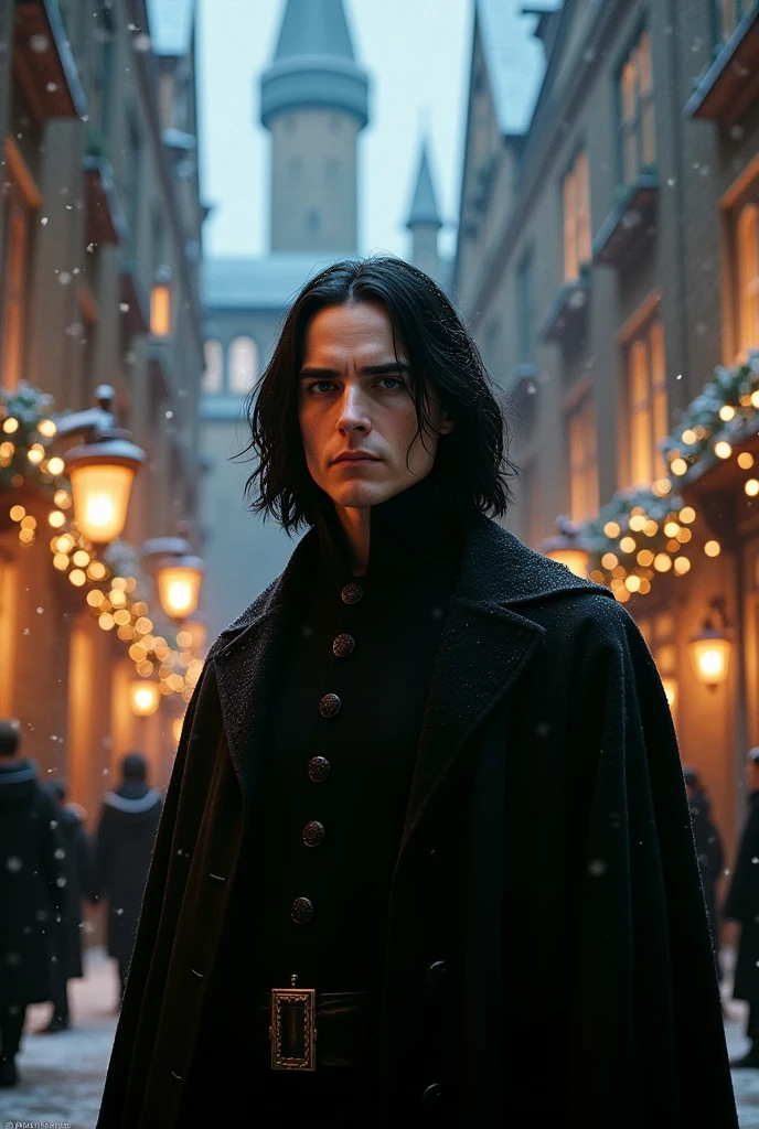 Christmas with Younger Handsome Snape in Harry Potter - SeaArt AI