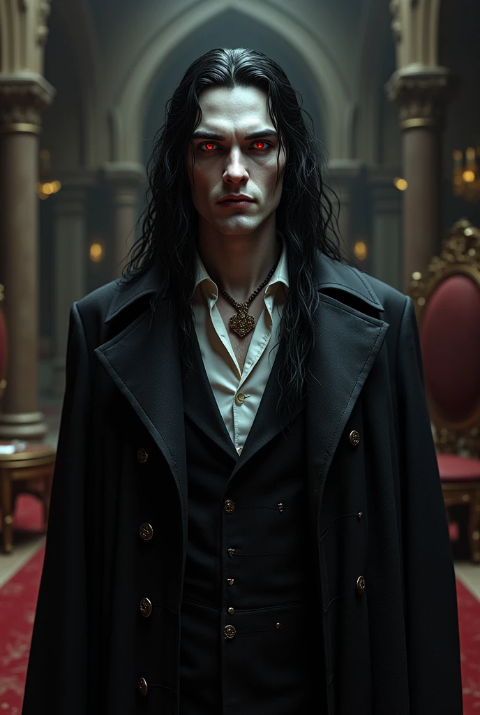 Create an image of Marcus Volturi with the description of his vampire ...