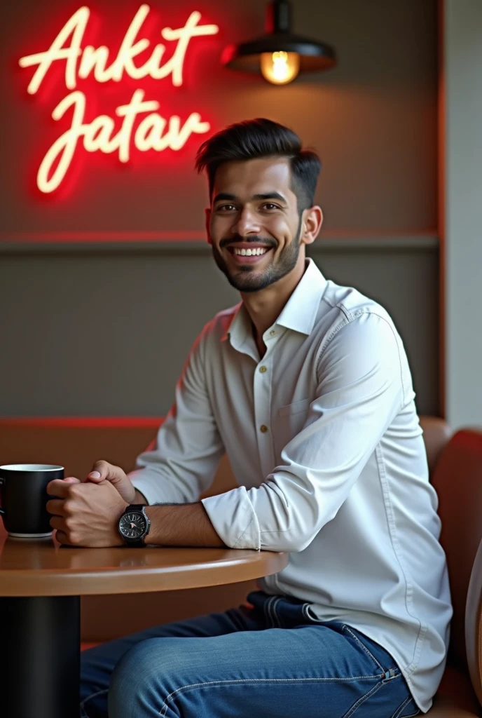 A handsome 22 year old Slim man from India, short and neat hair - SeaArt AI