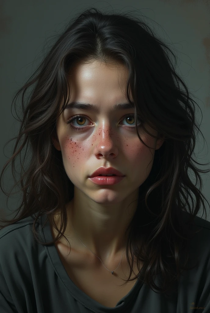 Create me an image of a person suffering from inner turmoil - SeaArt AI