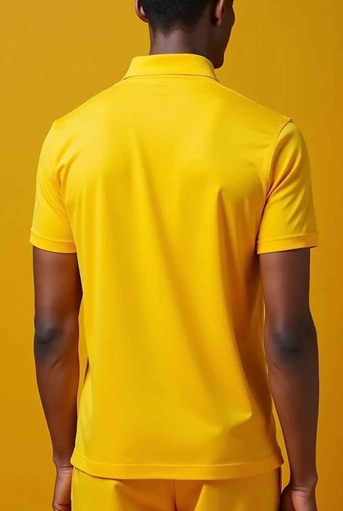 "Design the back view of a short-sleeve, pocketless polo shirt in ...