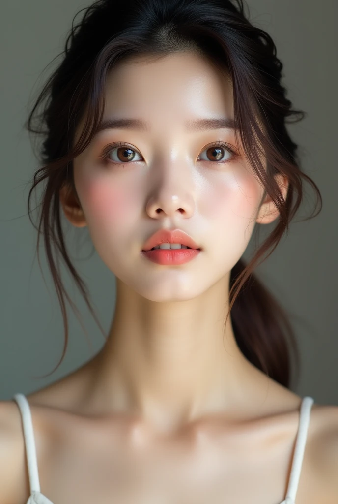 A gentle and lovely Chinese beautiful woman, delicate and sexy ...