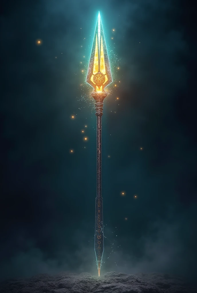 A magic spear , adorned with runes, emanating light , - SeaArt AI