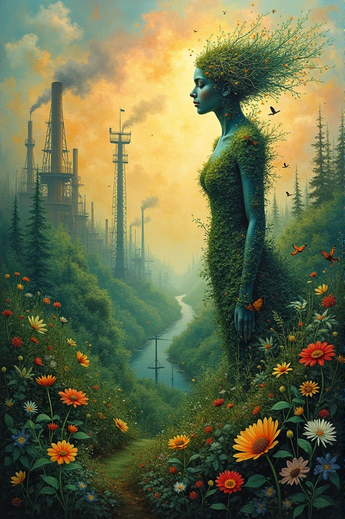 Painting on Environmental Protection - SeaArt AI