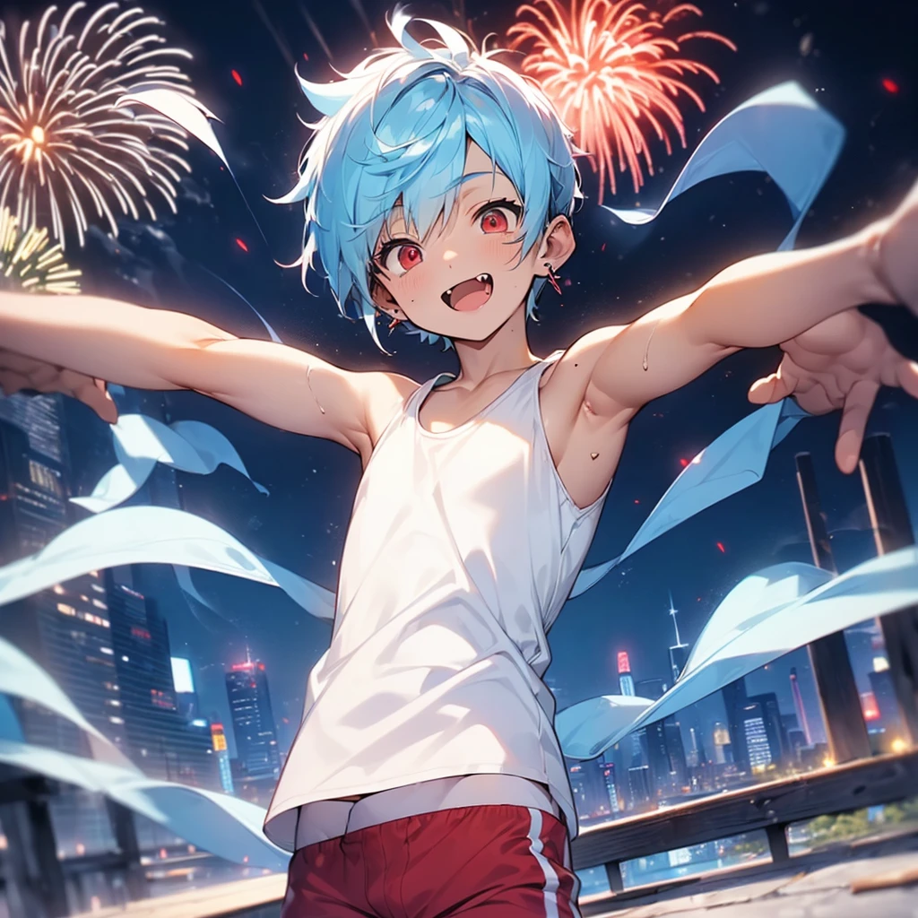 (solo:2), (dynamic), (spread arms:1.5), (boldline:-1.6), (smoke - SeaArt AI