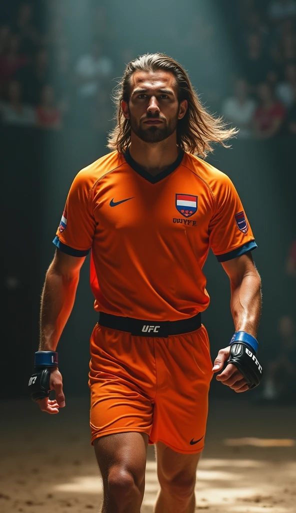 Fighter “A full-body cinematic image of a graceful, yet solid UFC ...