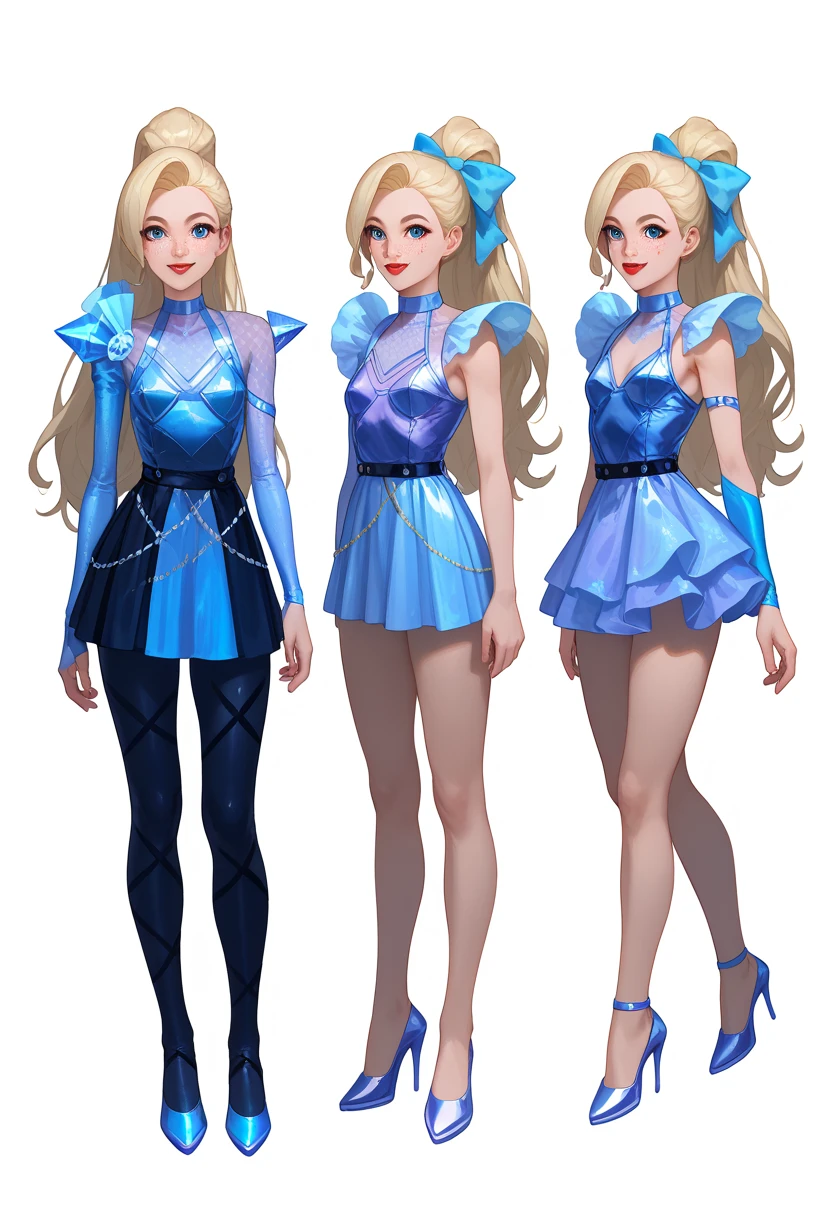 ((full body shot)) K/DA All Out Seraph ((character design sheet - SeaArt AI