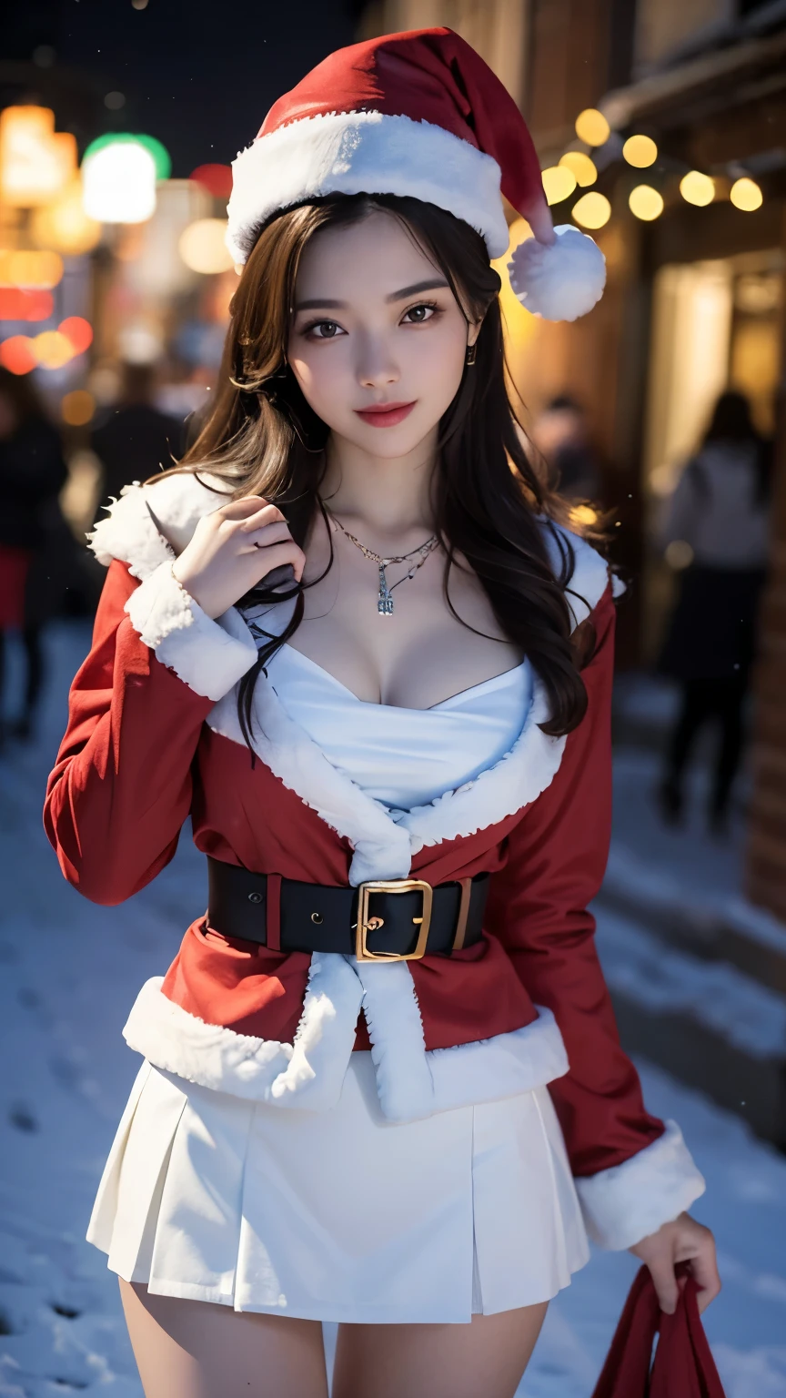 Araffe dressed in a santa claus outfit posing for a picture - SeaArt AI