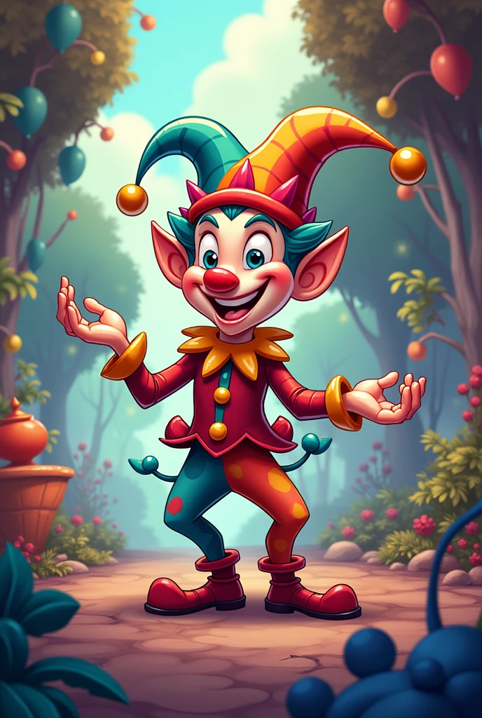 Jester in cartoon - SeaArt AI