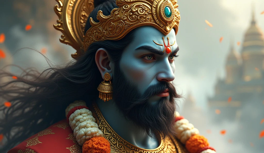 An ultra-realistic, portrait of Lord Indra, Kind of Gods in Indian ...