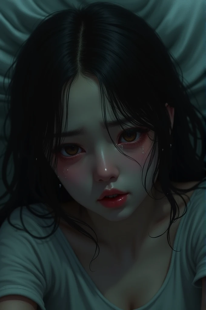 I woman crying - SeaArt AI