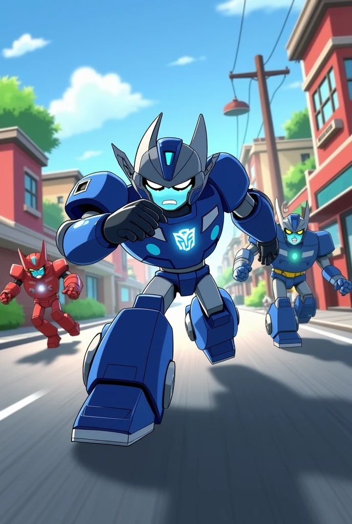 Chase the Police bot from Transformers Rescue Bots in an animated ...
