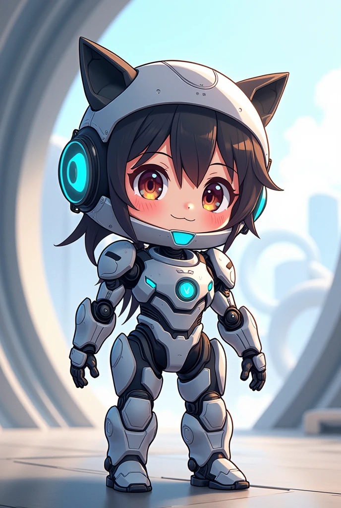 Tank chibi girl suit - SeaArt AI