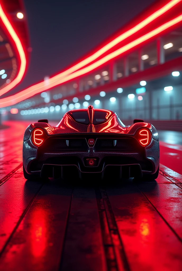 Imagine Pagani Imola 2020 The car is positioned facing a race track or ...
