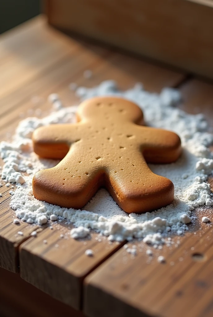 Gingerbread man cookie without any decoration, Just the cookie on a ...