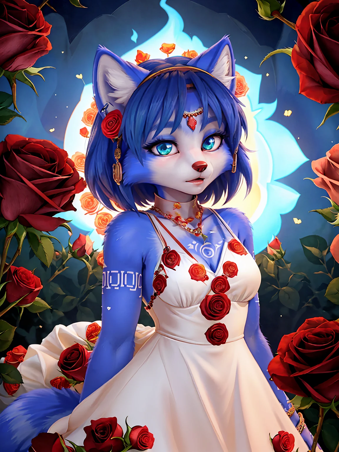 A picture of ((krystal)), Star Fox-Krystal, lovable, green eyes - SeaArt AI