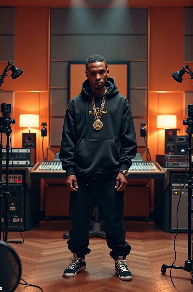 Rapper with big studio - SeaArt AI