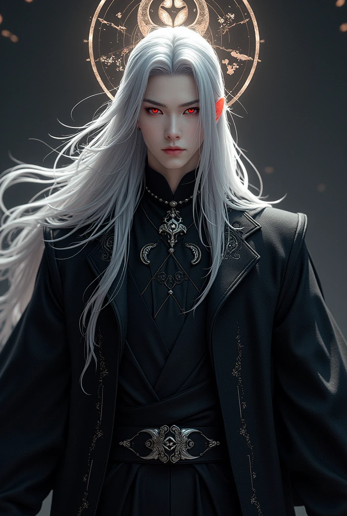 Full body image, handsome young protagonist Xianxia ((no horn - SeaArt AI