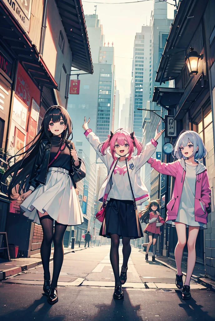 4 Girls Having Fun Seaart Ai