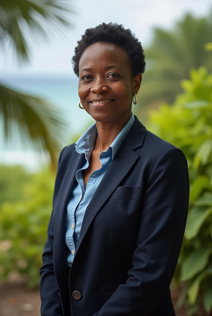 Kerryne James stands , Grenada's Minister for Climate Resilience ...