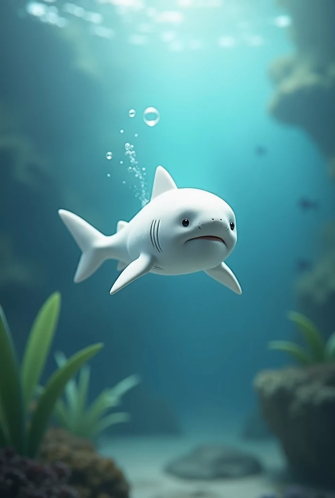 Le bébé d’un requin de couleur blanche. Le bébé requin danse comme baby ...
