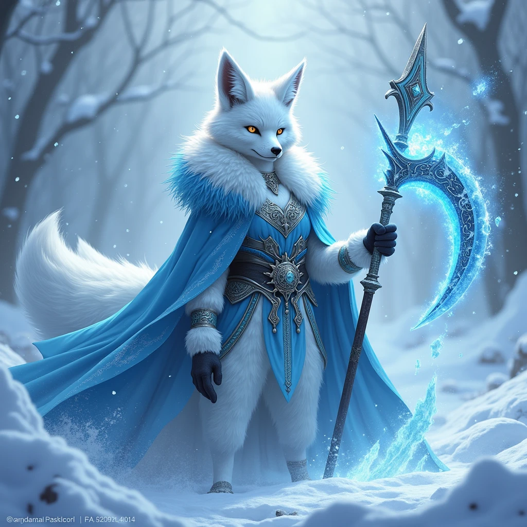 (((MASTERPIECE))), (extreme detail), (Female Arctic Fox Grim Reaper ...