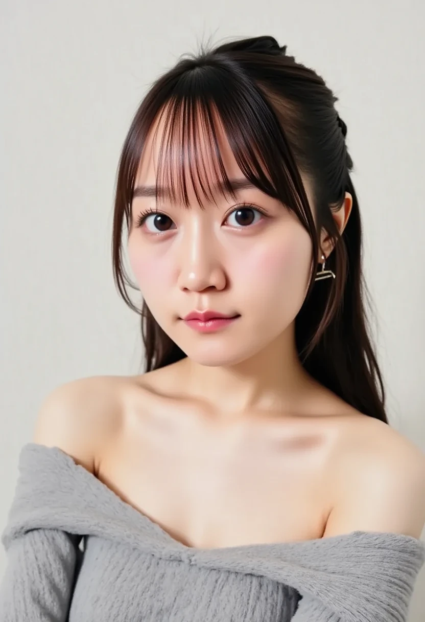 high definition 、 female 1 person、 wear fluffy off-the - SeaArt AI