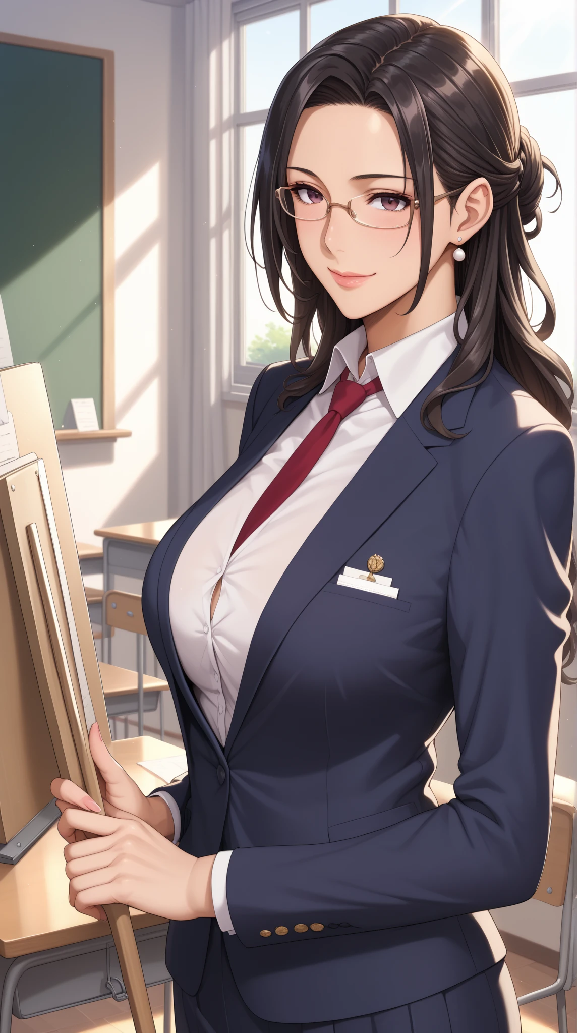 Mature woman, Takashiro Hiroko, art teacher, beautiful, gentle - SeaArt AI