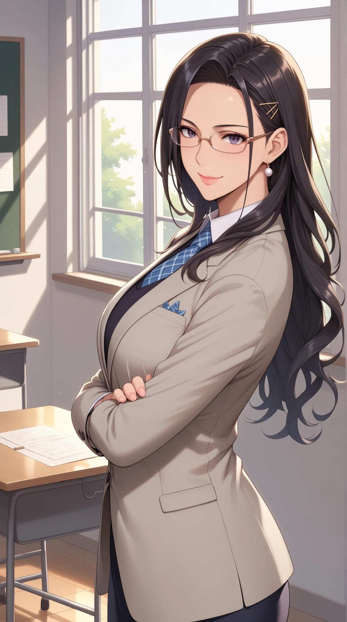 Mature woman, Takashiro Hiroko, art teacher, beautiful, gentle - SeaArt AI