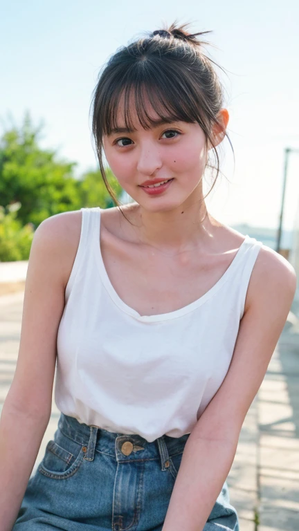 Masterpiece， top quality，beautiful breasts，Watch viewers tongue出し - SeaArt AI