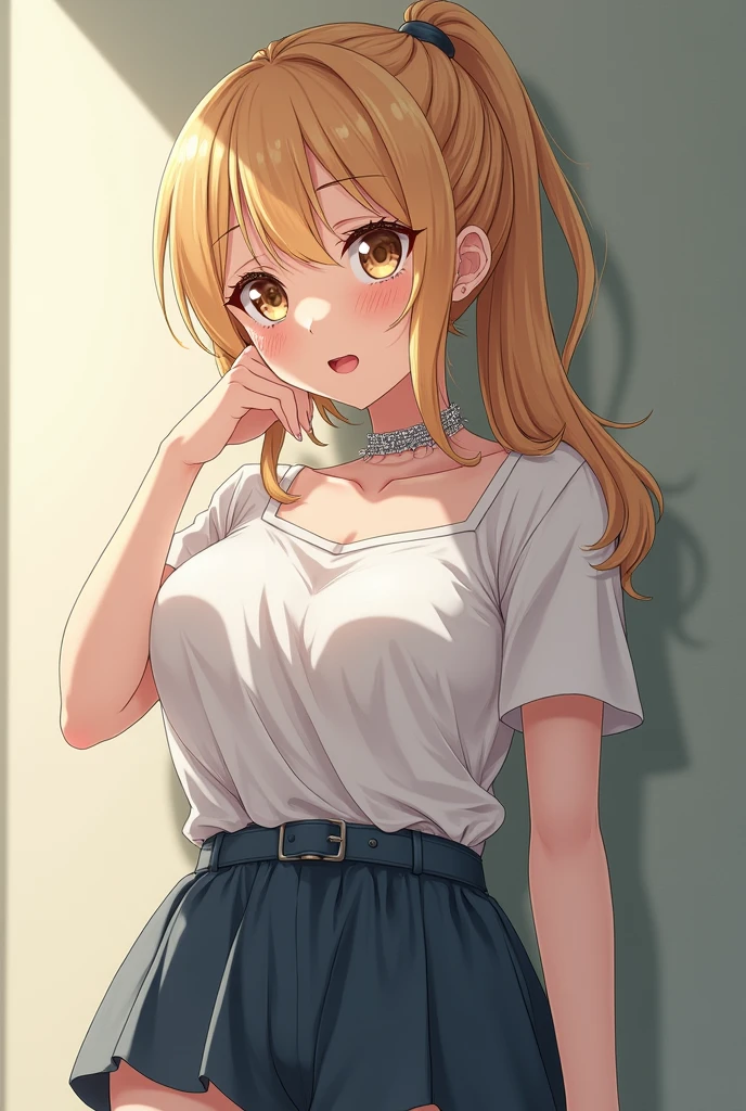 Anime-style image of a 17-year-old teenager , with a striking ...