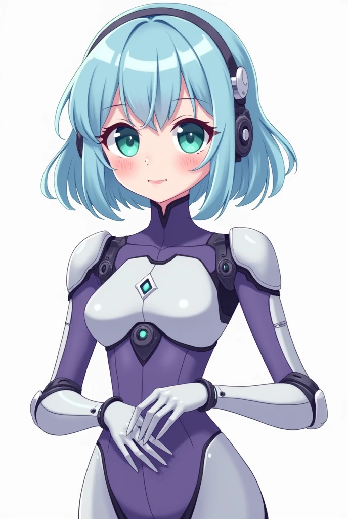 Anime-style character design with smooth, simple line art and flat ...