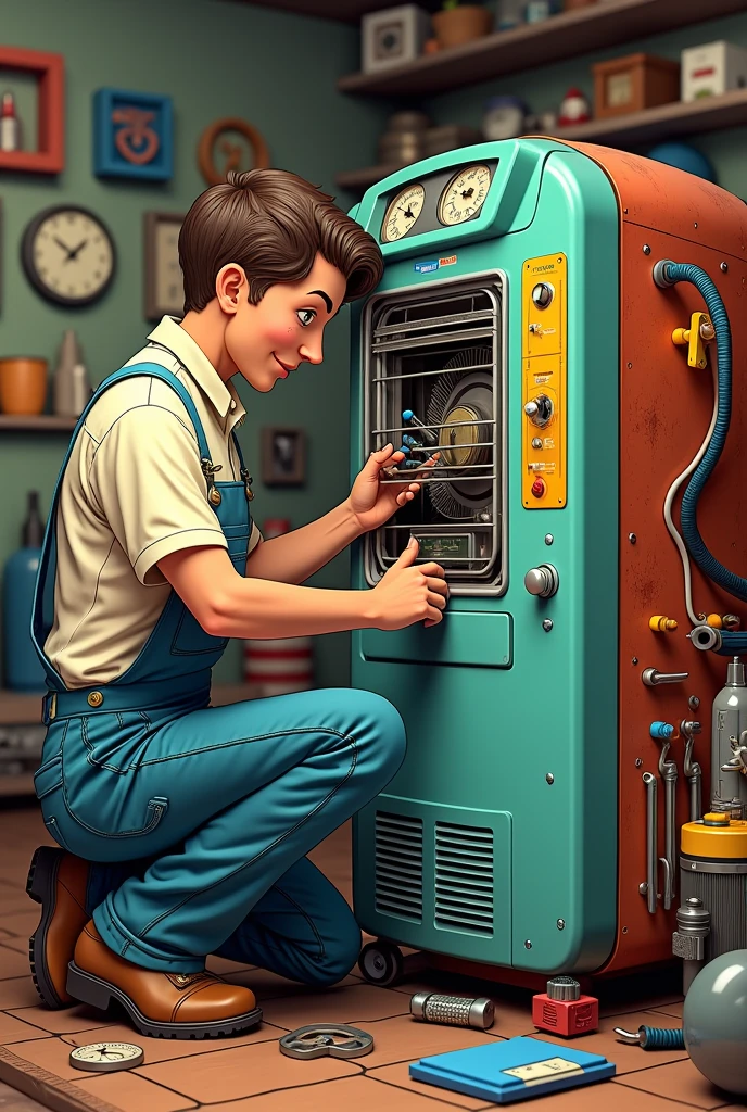 Can you give me an image of a maintenance of a COMIC air conditioner ...