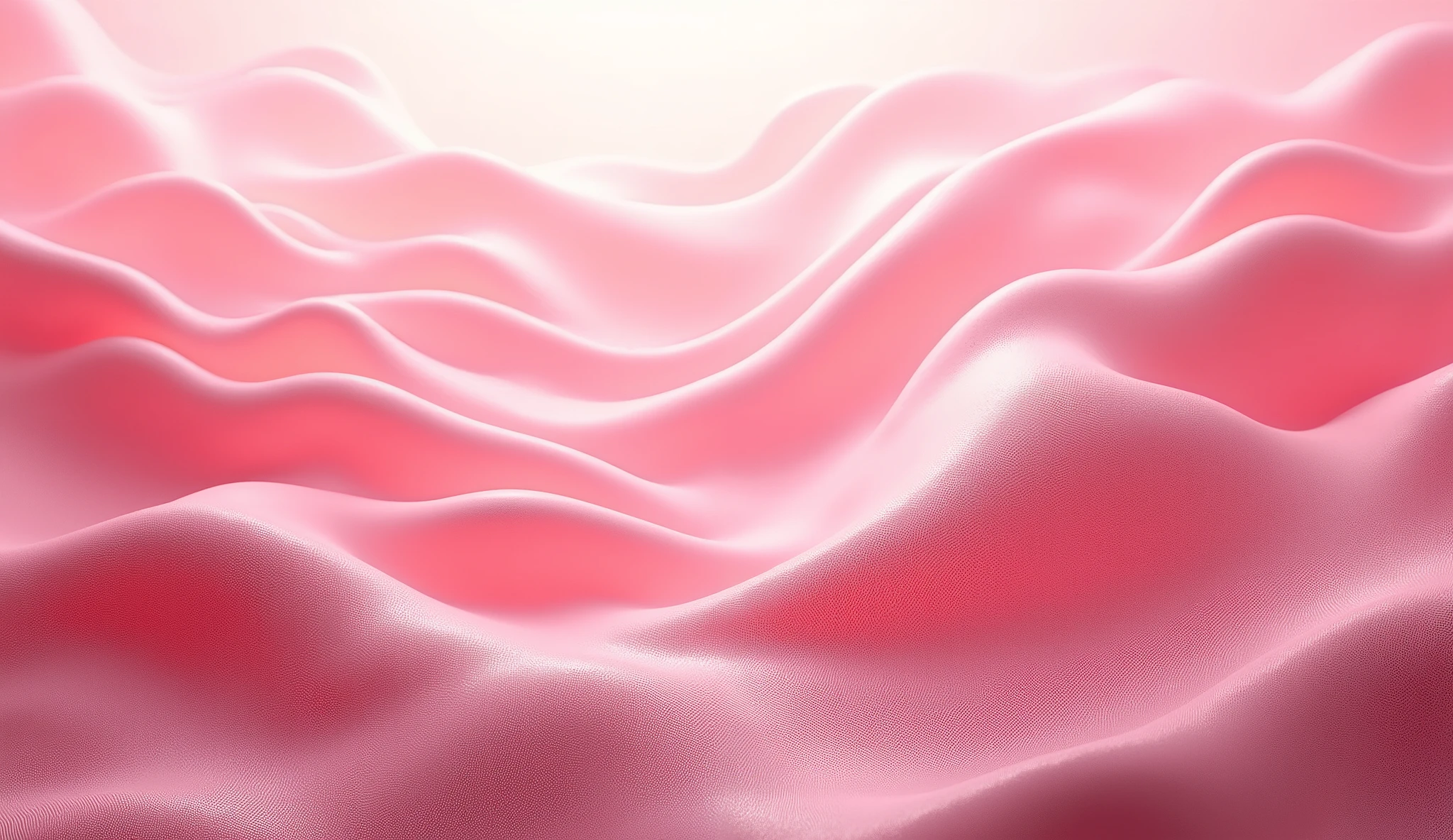 There is a pink background with a very large wave of pink fabric ...
