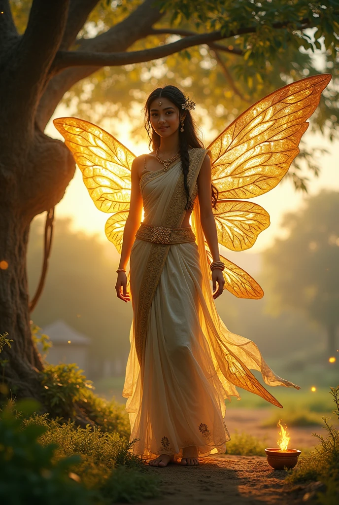 1. main body： Fairy hybrid character in the Indian village scene ...