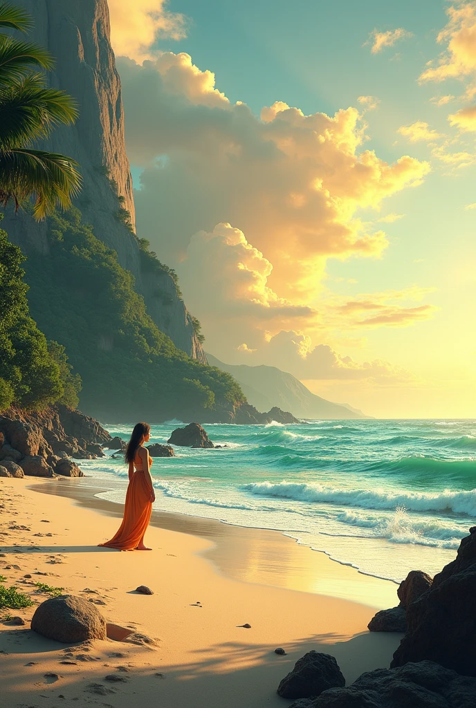 A beautiful beach - SeaArt AI