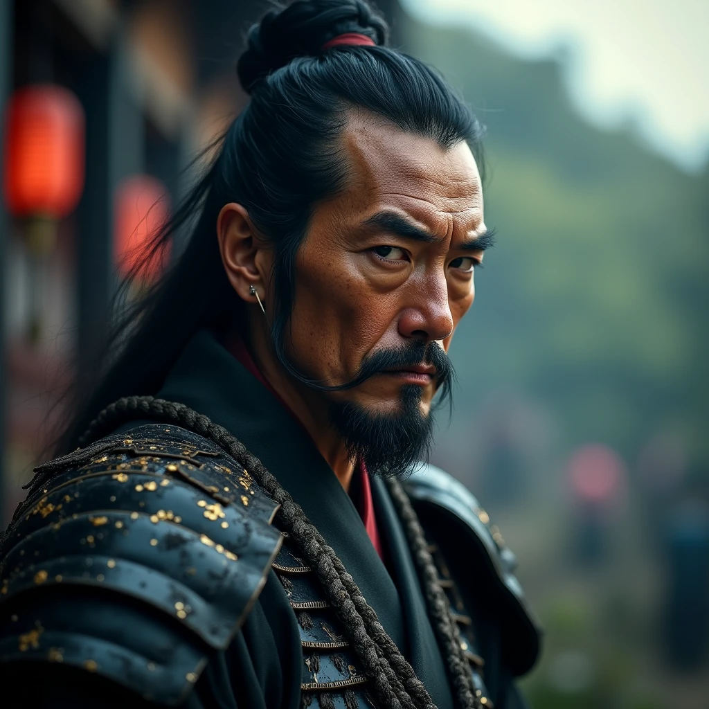 Men, face , ronin, Cinematic, 4K - SeaArt AI