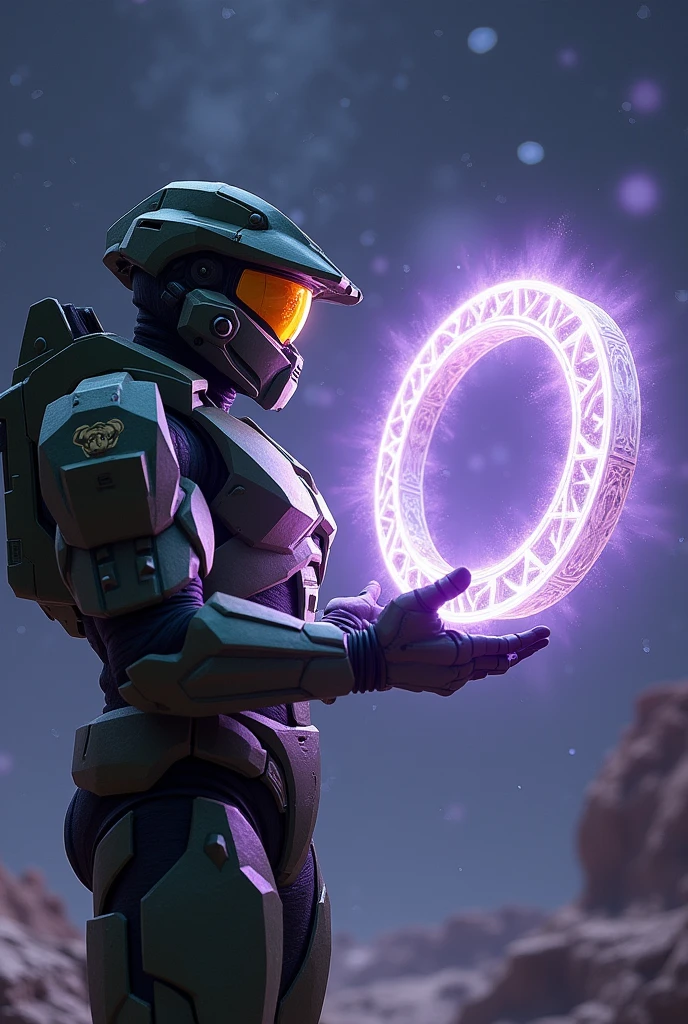 Master chief creating time line in space it is like ancient magical ...