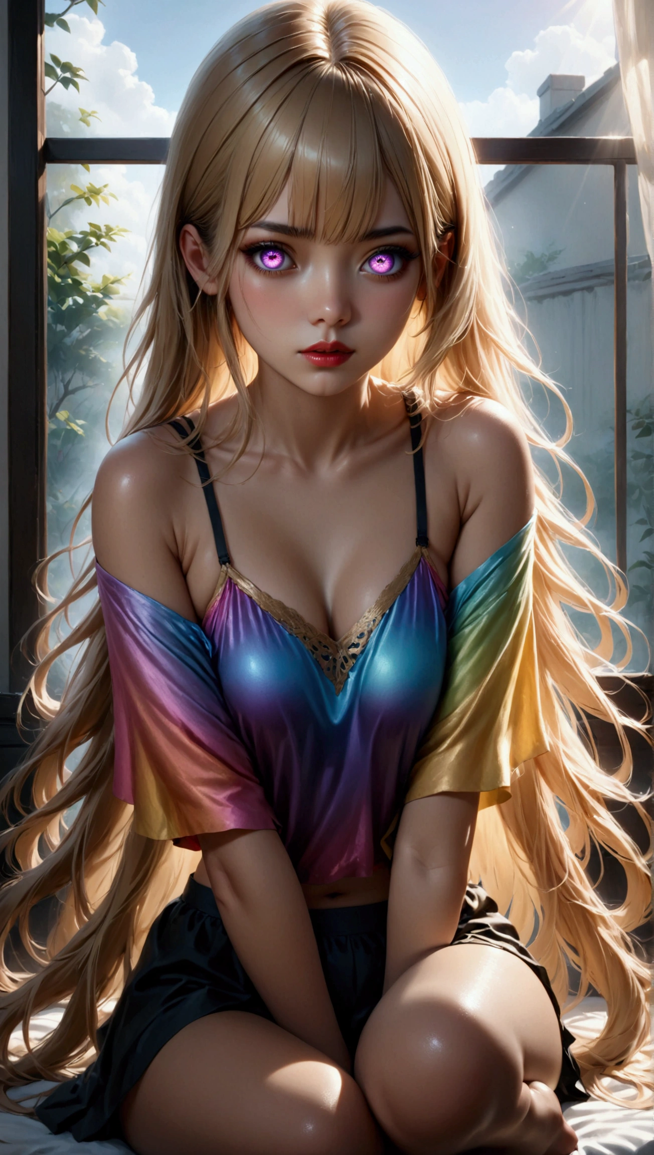 (masterpiece, aesthetic, detailed eyes, realistic), 1girl, mahiru shiina - SeaArt AI