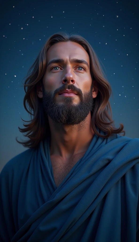 Create an ultra-realistic 4K image of Jesus Christ as a talking avatar ...
