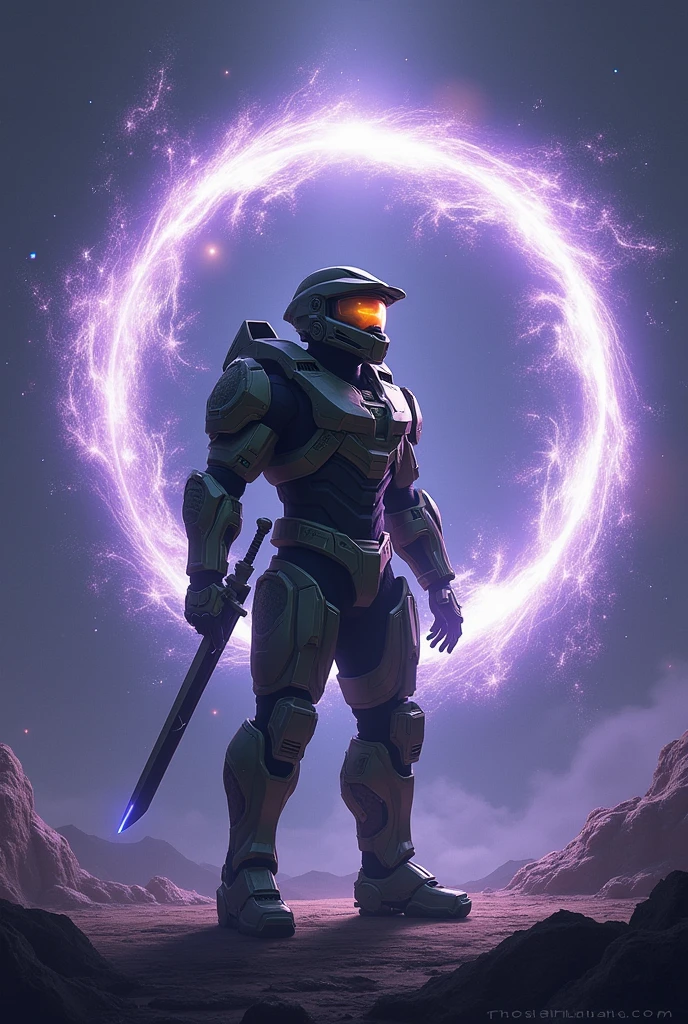 Master chief creating time line in space it is like ancient magical ...