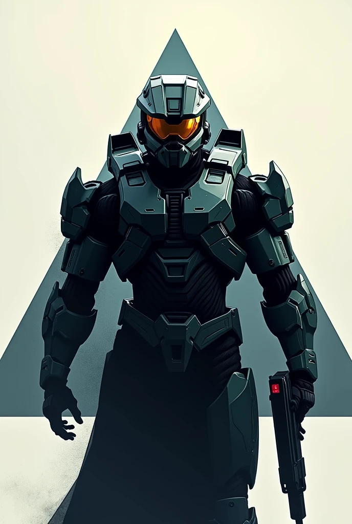 Ah I want to halo charecter pfp of half body in there triangle shaped ...