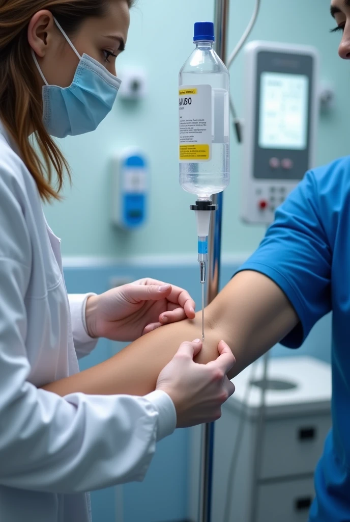 Intravenous Venoclysis Procedure - SeaArt AI