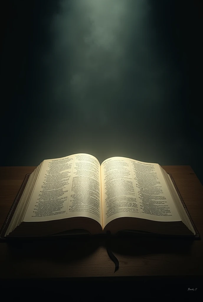 An open Bible with a focus on Genesis 4 :7, and a shadow representing ...