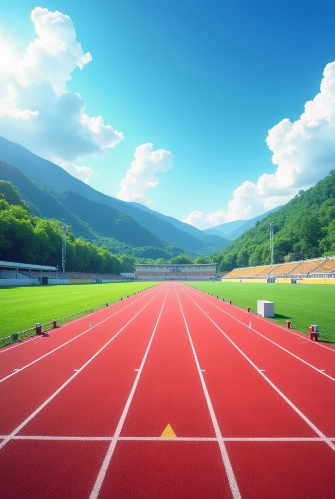 Create an athletic track with the measurements - SeaArt AI
