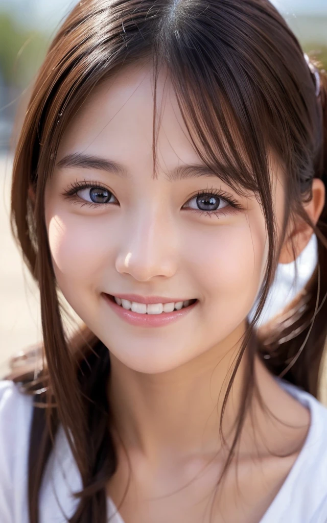 Smile、Face up limited zoom in、 beautiful face、Beautiful eyes - SeaArt AI