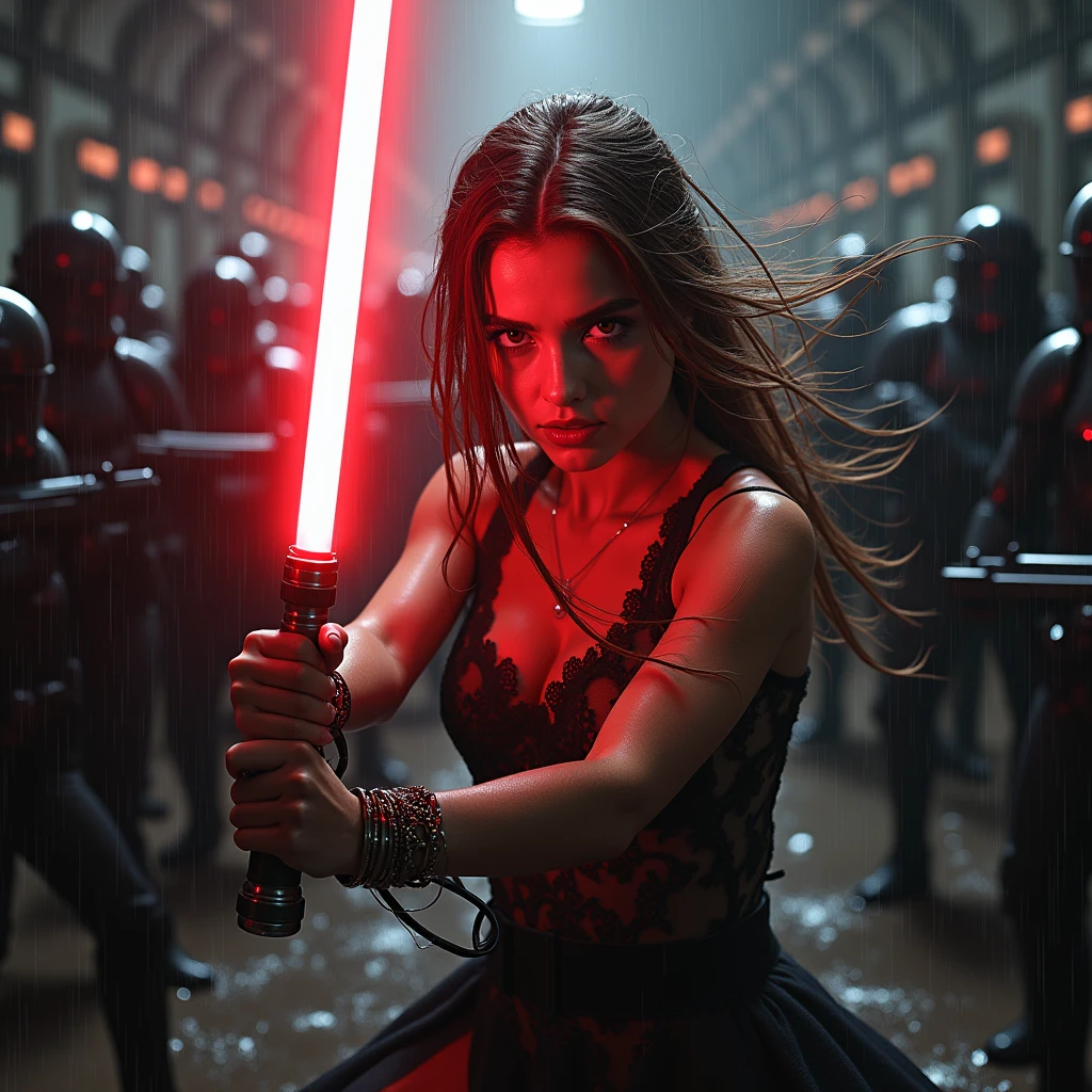 Closeup portrait,Closeup facing viewer, action pose, rage, wind blowing ...